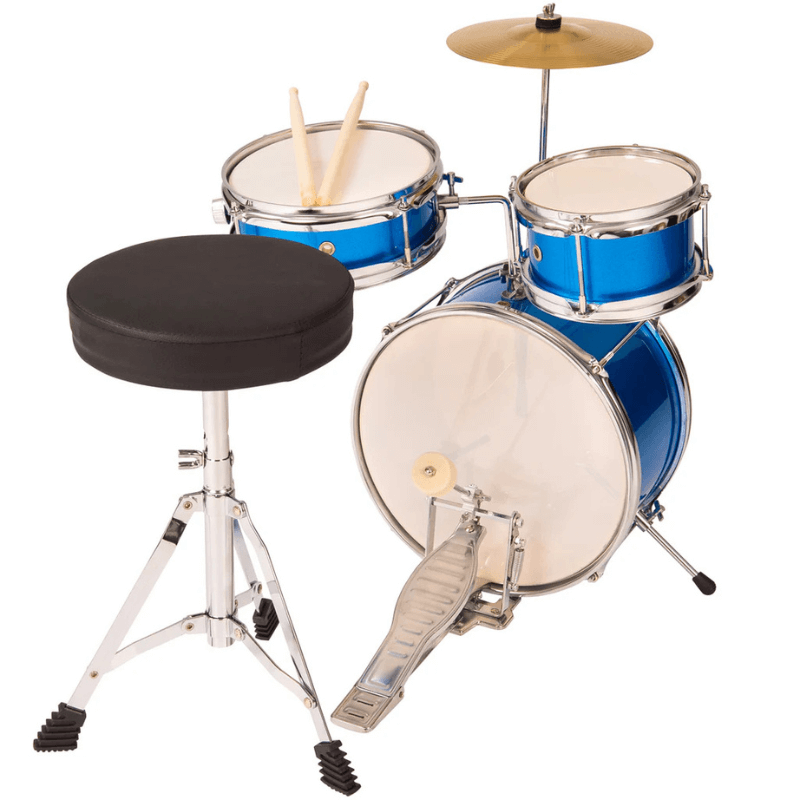 Junior 3 Piece | PP Drums | Metallic Blue Drum Kit