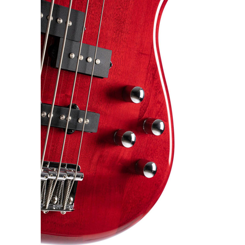 Action Bass Plus Trans Red | CORT | Electric Bass Guitar